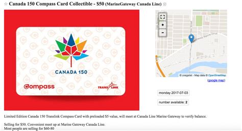 Limited Edition Canada 150 Compass Cards Are Fetching A Steep Price Online Daily Hive Vancouver