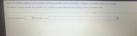 solved classity the following statement as an example of classical