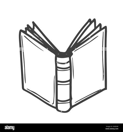 Open Book Outline Vector Symbol Icon Design Beautiful Illustration Isolated On White Background