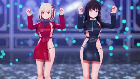 【mmd Lycoris Recoil 4k60fps】《chisato錦木 千束 Takina井ノ上 たきな》~《 Creepy