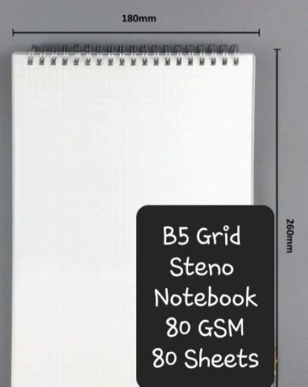 Muji B5 Grid Steno Notebook Hobbies And Toys Stationary And Craft