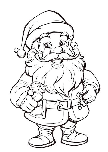 Images De Pere Noel A Colorier Png Téléchargement Gratuit Sur Freepik