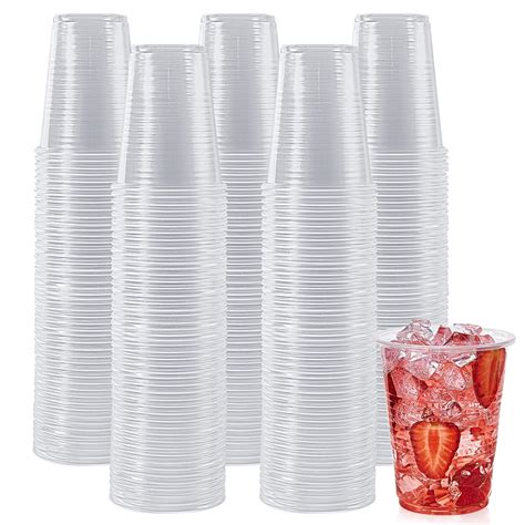 500 Pack 7 Oz Clear Plastic Cups Disposable Drinking