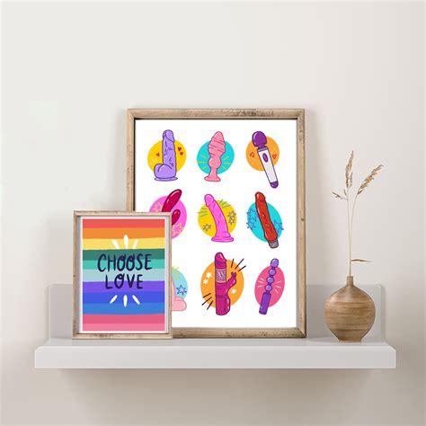 SEX TOY Digital Illustration Art Print Etsy