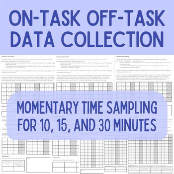 Results For Momentary Time Sampling Data Sheet Tpt