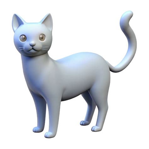 Calm Gorgeous Simple Outline Of A Cat Clean Lines Flat Color Crisp Edges With Scalable Design