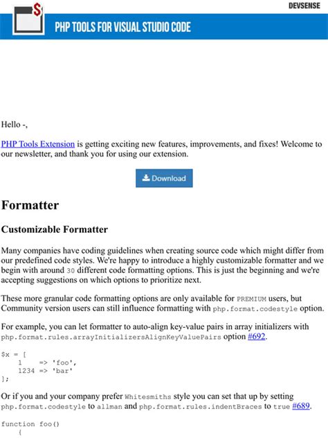 Devsense New Features In Php Tools For Visual Studio Code October