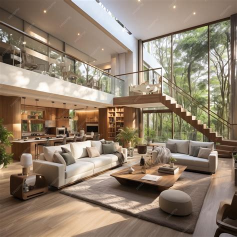 Premium Ai Image Please Depict An Open And Spacious Living Area