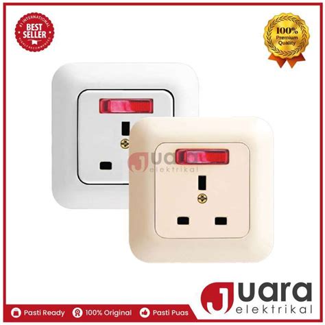 Jual Broco Stop Kontak Ac Gracio 4155 Socket 3 Pin Dengan Saklar Di