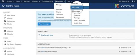 How To Update Joomla Extensions SiteGround Tutorials