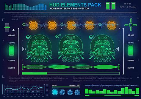 Futuristic Virtual Graphic Touch User Interfacetarget Virtual User Futuristic Vector Virtual