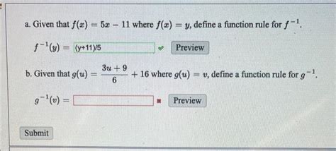 solved a given that f x 5x−11 where f x y define a