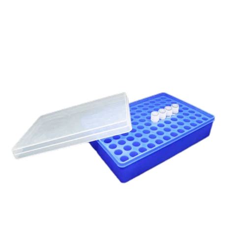 Lab Medical Small Cryovial Box Cryo Tube Rack Frozen Storage Box 96