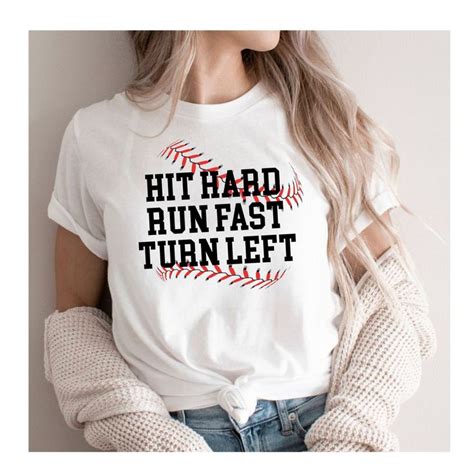 Baseball Svg Hit Hard Run Fast Turn Left Svg Baseball Mom Svg Baseball Stitches Svg Home