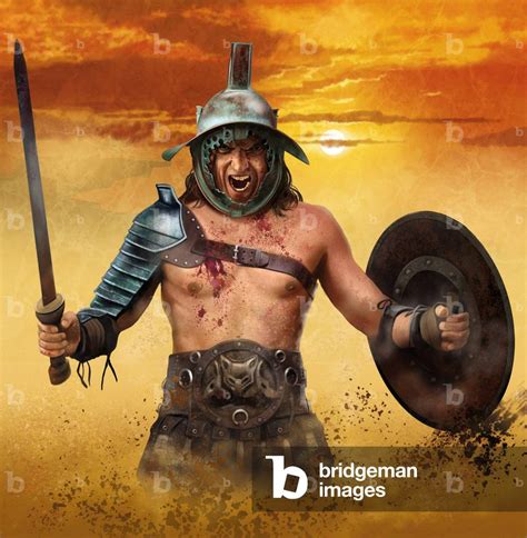 Image Of Roman Gladiator 2021 Digital Illustration By Cummings Joe