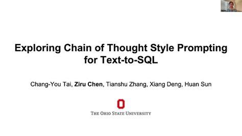 Underline Exploring Chain Of Thought Style Prompting For Text To Sql