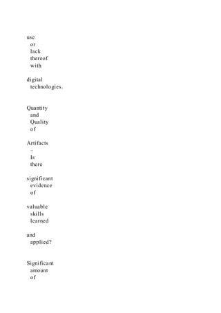 CMPSC 395 EPortfolio Assessment Rubric Name PDF