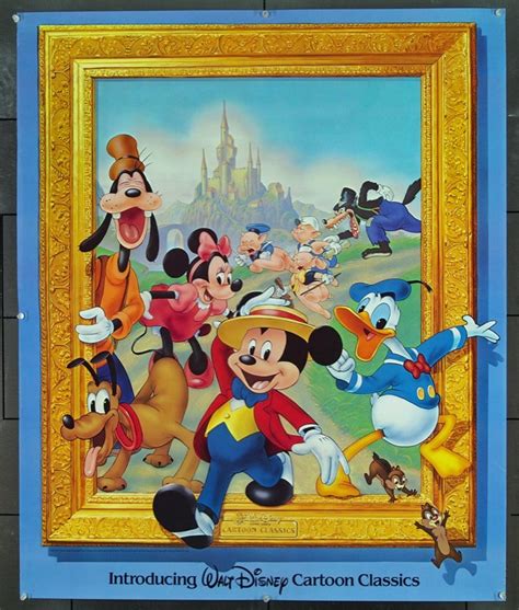 Original Walt Disney Cartoon Classics Video 1983 Movie Poster In