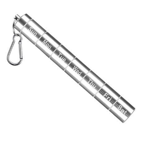 Metal Pill Box Organizer 7 Day Pill Organizer Waterproof Emergency