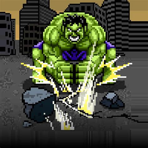 How To Draw Hulk Pixel Art