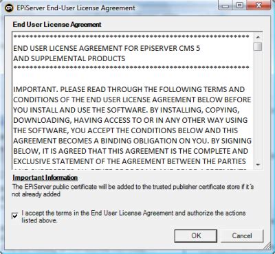 Installation Instructions EPiServer CMS 5 R2 SP1 Optimizely D