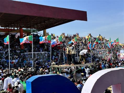 Photos Massive Crowd Welcome Tinubu Buhari Others As Apc Kicks Of