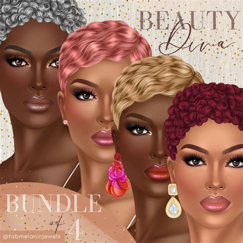 Beauty Diva Bundle Diva Head Canvas Diva Head Wreath Black Woman Art