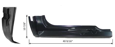 Rh 1996 1998 Chevy And Gmc Pickup Rear Door Rocker Panel And Cab Corner For