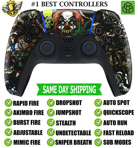 Scary Party Silent Modz Rapid Fire Modded Wireless Controller For Ps5 And Pc