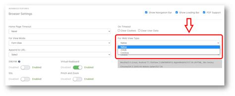 what are the differences between the three available webview types