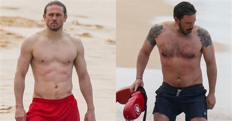 Charlie Hunnam And Ben Affleck Shirtless In Hawaii Pictures POPSUGAR