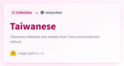 Taiwanese A Minyichen Collection