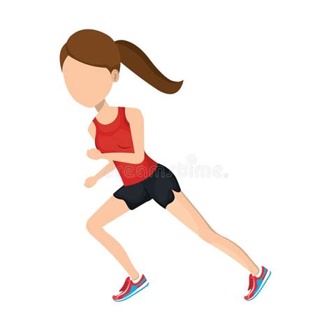 Character Athlete Body Builder Stock Illustration Illustration Of