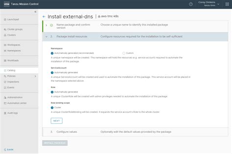 automatically manage dns for kubernetes with externaldns and tanzu