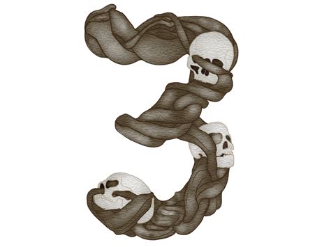 Number Counting In Watercolor For Halloween 13168956 Png