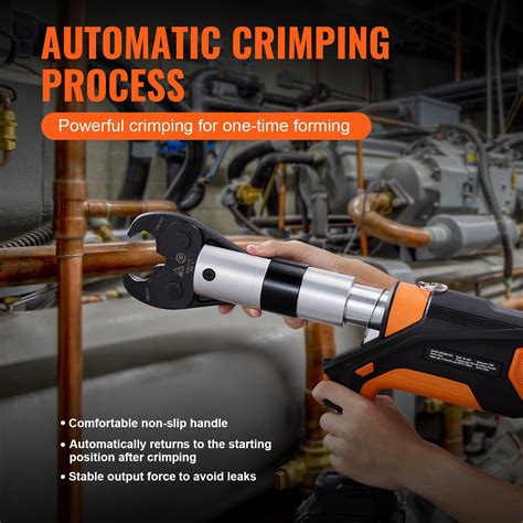 Vevor Pro Press Tool 18v Electric Pipe Crimping Tool For 12 To 2