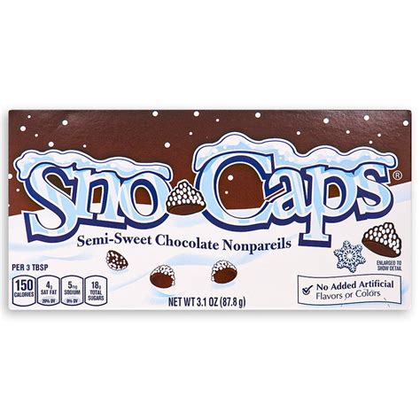Sno Caps Chocolate Nonpareils Theatre Pack Retro Candy Candy