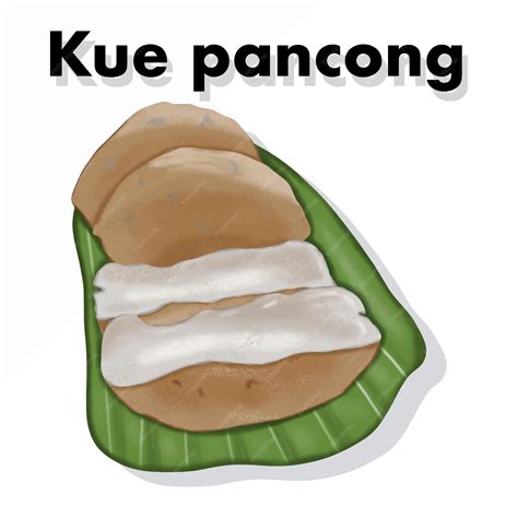 Premium Vector Kue Pancong