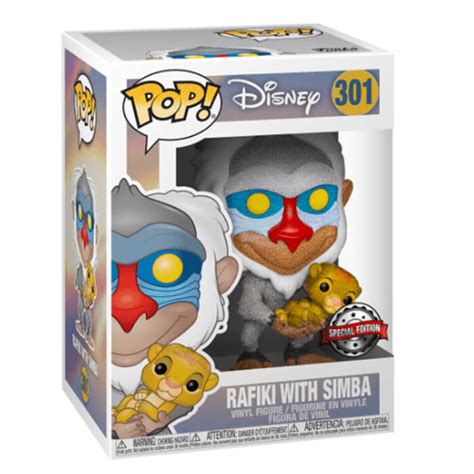 Figurine Funko Pop Rafiki Avec Simba Glitter Le Roi Lion 301