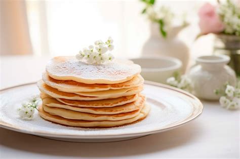 맛있는 사진 현실적인 팬케이크 Ai 생성 이미지