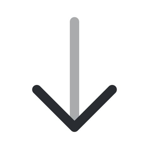 Pijl Naar Beneden Pictogram In Iconsax Vol1 Twotone