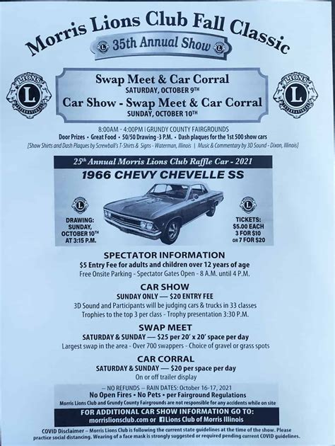 Swap Meet And Car Corral Morris Lions Club Of Illinois