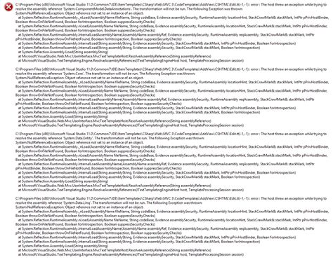 C The Templates Had The Following Errors When Running Stack Overflow