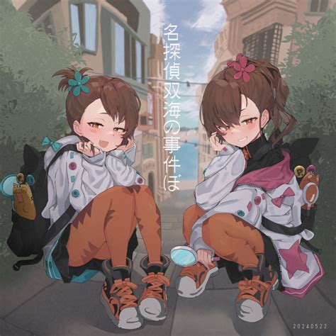 Laki Futami Ami Futami Mami Idolmaster Idolmaster Classic Commentary Request Highres