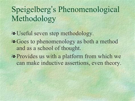 Phenomenological Methods2 Ppt