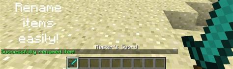 Bukkit Nametag Rename And Describe Items Minecraft Mod