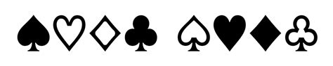 Pdftex Getting Suit Symbols With Pdflatex And Luatex Tex Latex