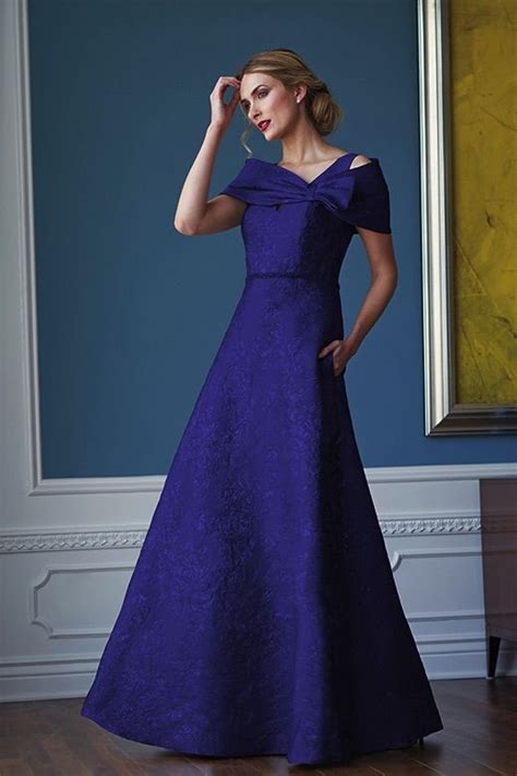K218065 Dana Jacquard Mob Dress With V Neckline Mob Dresses Fashion