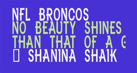 Nfl Broncos Free Font What Font Is