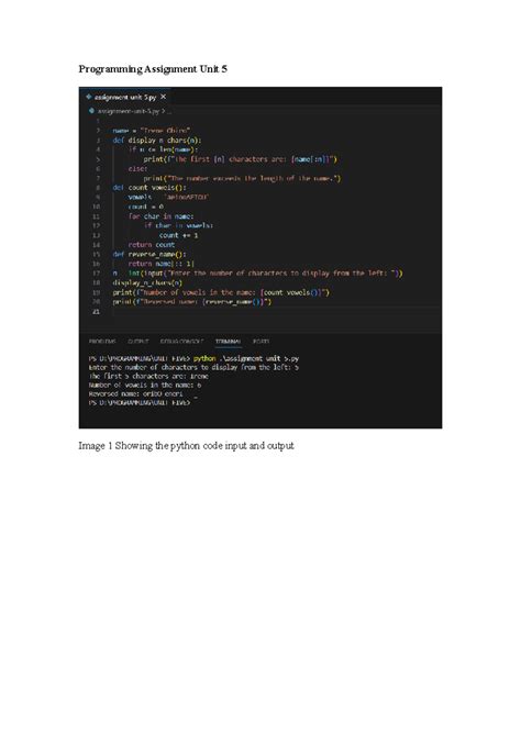 Programming Assignment Unit 5 It Allows You To Extract Part Of A String By Index The Name N
